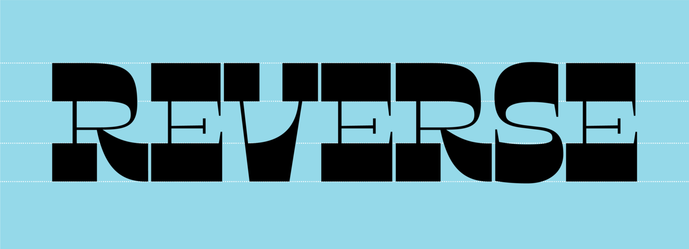 Reverse Font A Reverse Contrast Retro Font That Is Legible And Eye